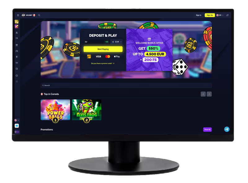 Goldbet Casino Review | 550% up to C$6,500 Welcome Bonus
